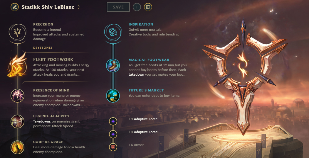 Statikk Shiv LeBlanc build | TearOfTheGoddess
